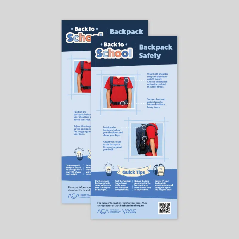 Shop - 2025 Back to School Backpack Safety DL Flyer (Set of 50) – ACA