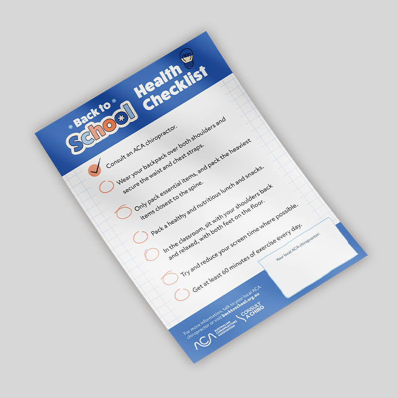 Shop - 2025 Back to School Health Checklist – ACA